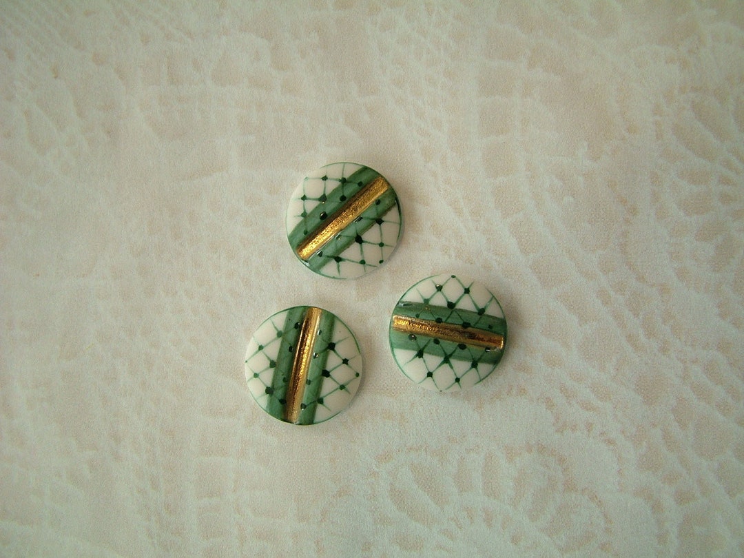 Green Cross Hatch Set of 3 - Etsy