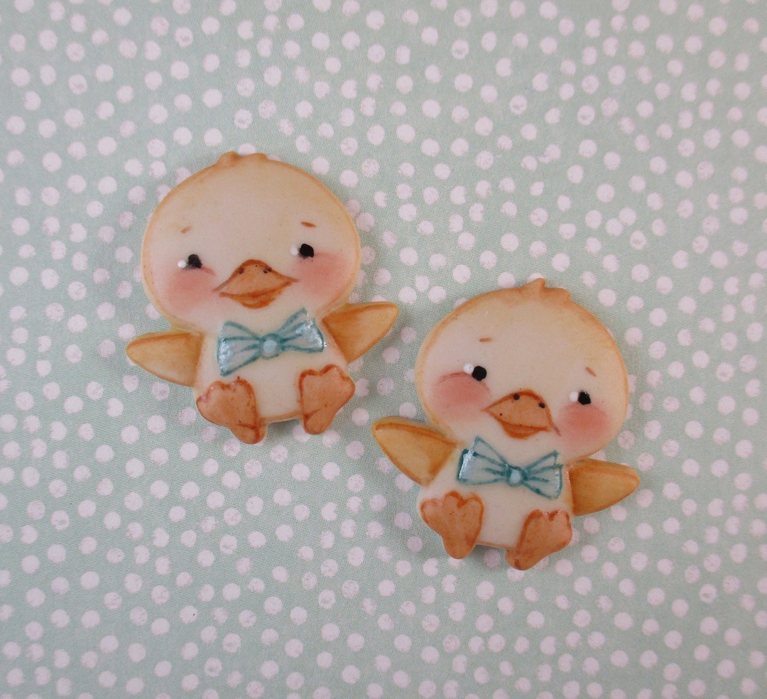 Chick Button Set of 2 - Etsy