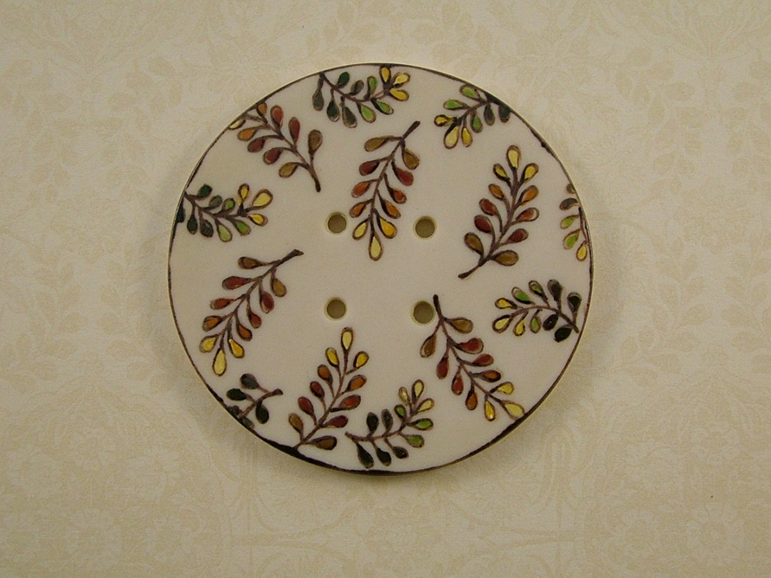 Rusty Round Button - Etsy