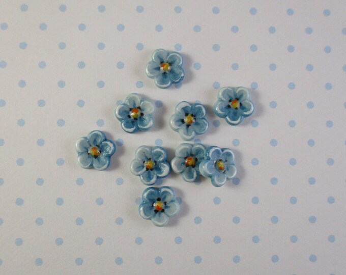 Forget-me-not Buttons Set of 9 - Etsy