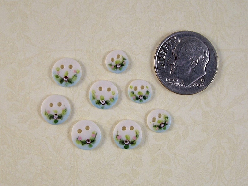 Blue Sequin Button Set of 8 - Etsy UK