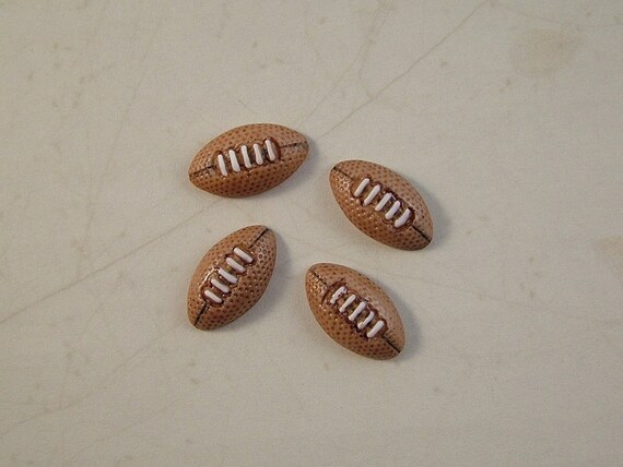 Football Button Set of 4 | Etsy