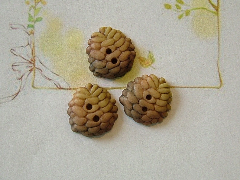 Pine Cone Button Set of 3 - Etsy