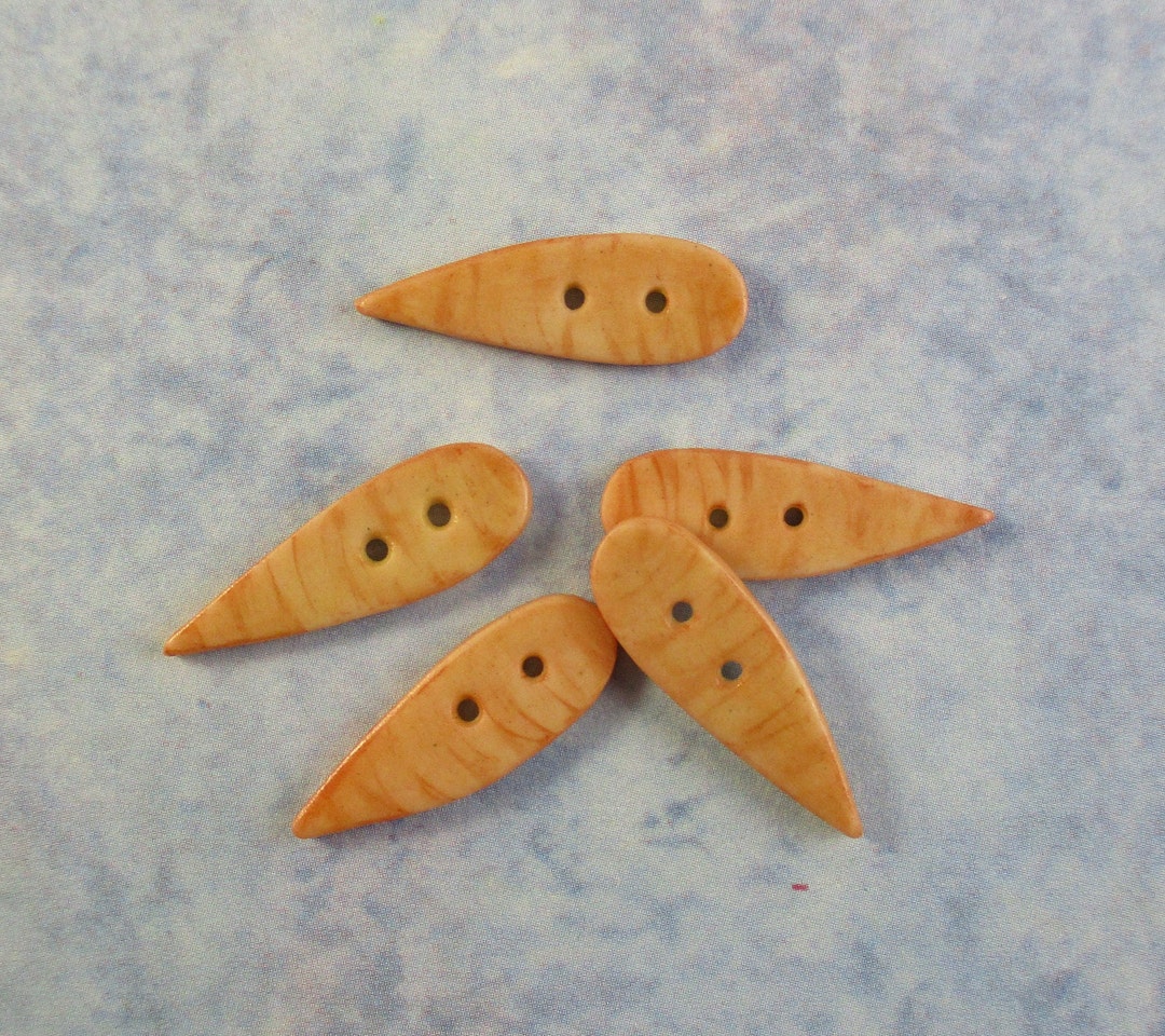 Carrot Nose Button Embellishment Set of 5 - Etsy