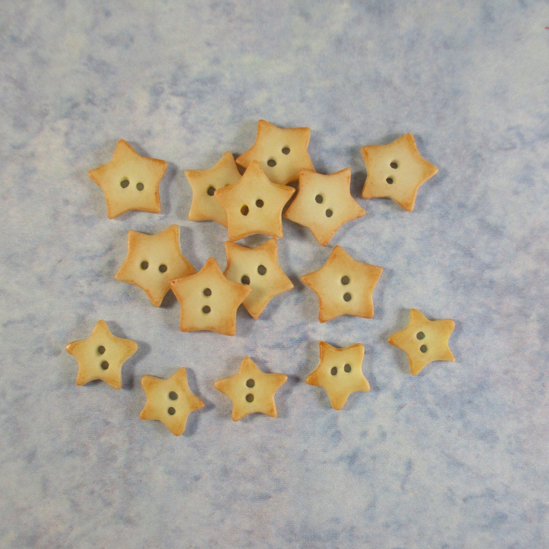 Star Button Set of 15 - Etsy
