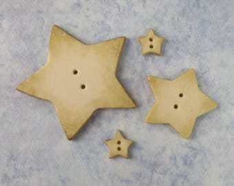 Star Button Set of 15 - Etsy