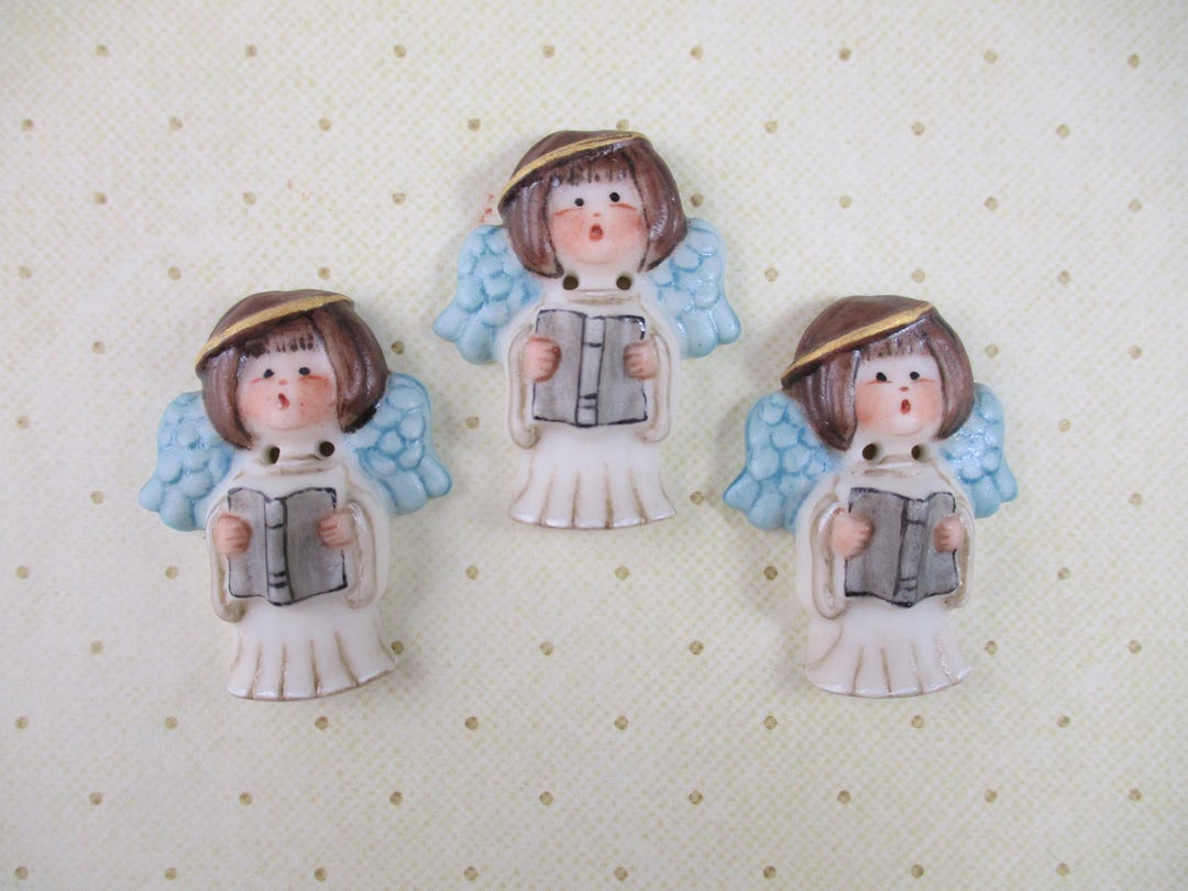 Angel Button Set of 3 - Etsy