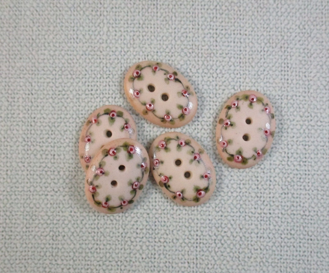 Pale Yellow Button Set of 5 - Etsy