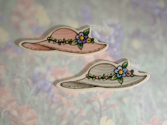 Hat Buttons Set of 2 | Etsy