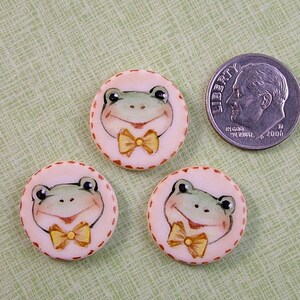 Frog Button Set of 3 - Etsy