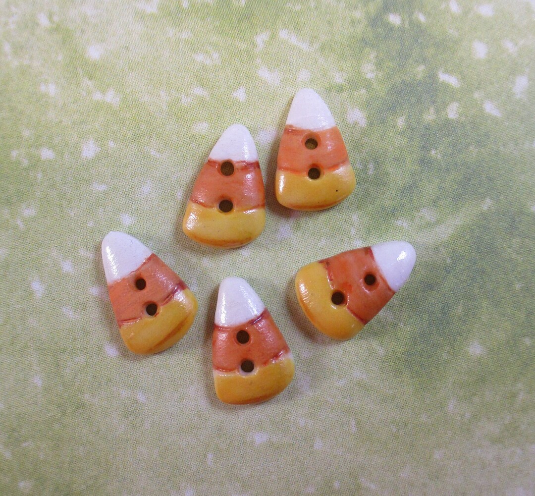 Candy Corn Button Set of 5 - Etsy