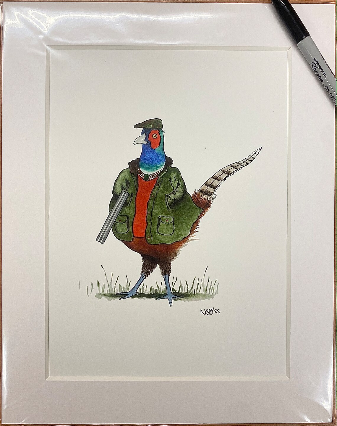 English Cartoons Animals Prints Art Fun - Etsy