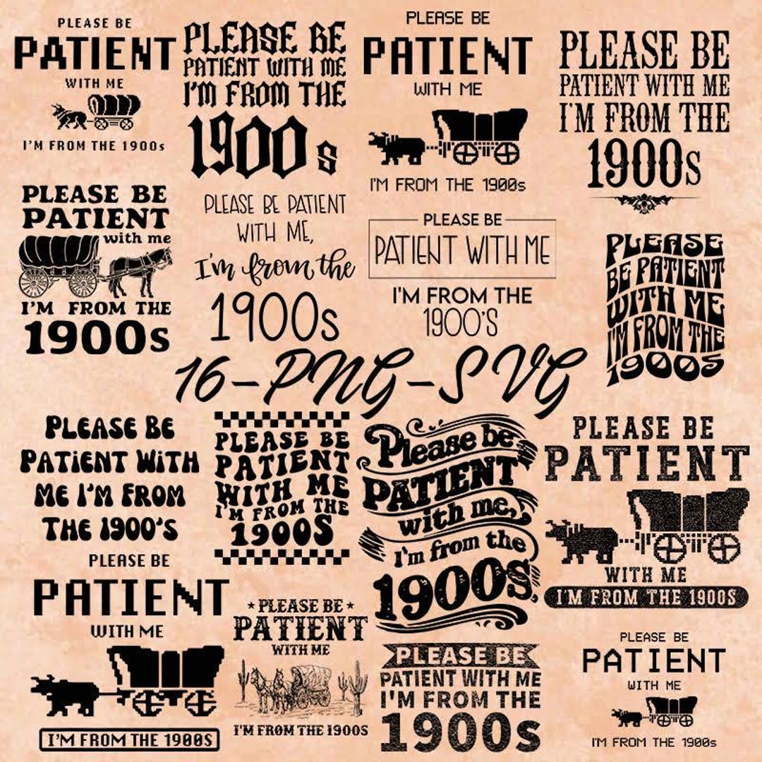 2024 1900s Typography Design Editable SVG Format Timeless and Classic ...