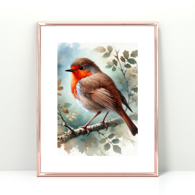 Robin Watercolor - Etsy