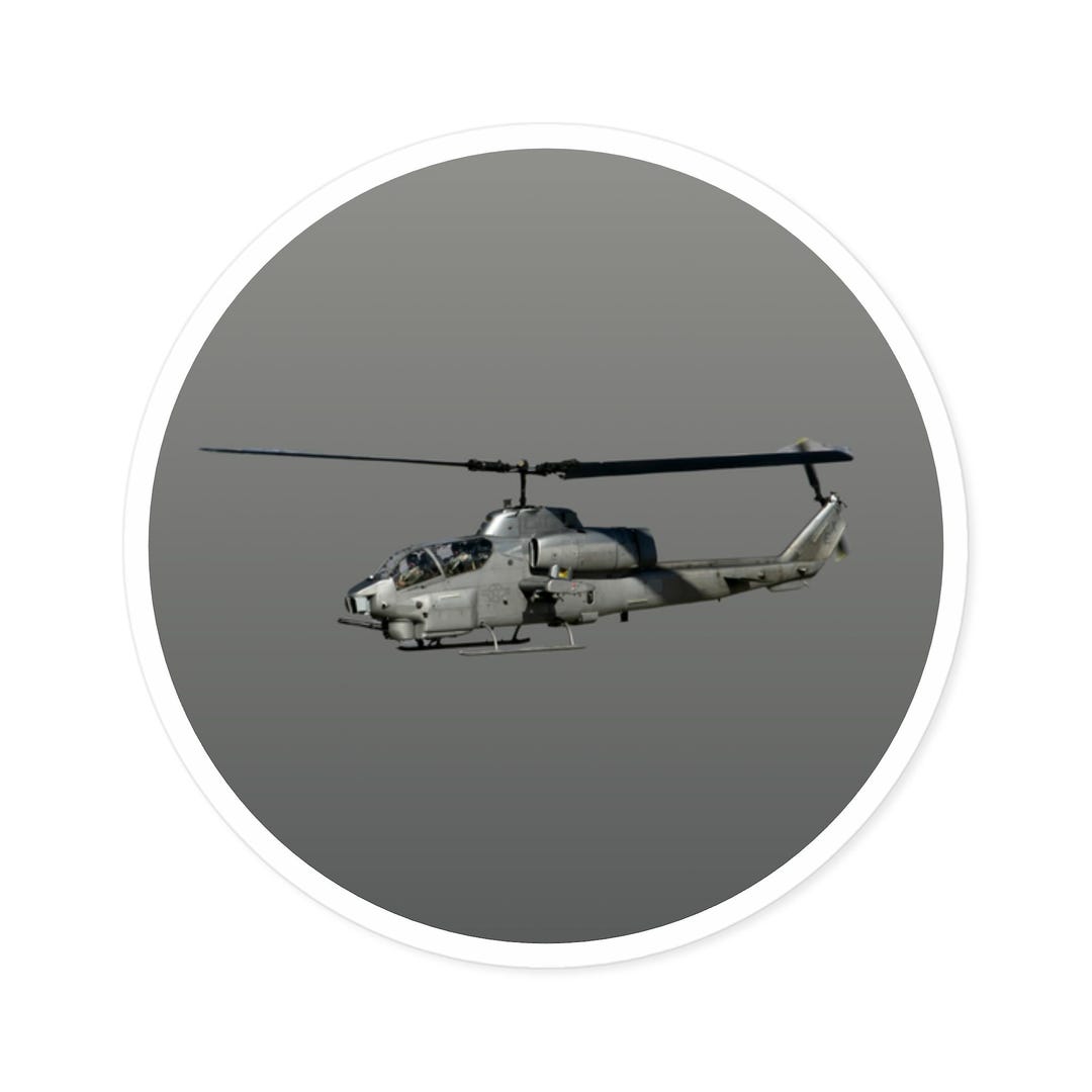 Bell AH-1 Cobra Helicopter Sticker: Military Aircraft Decal - Etsy