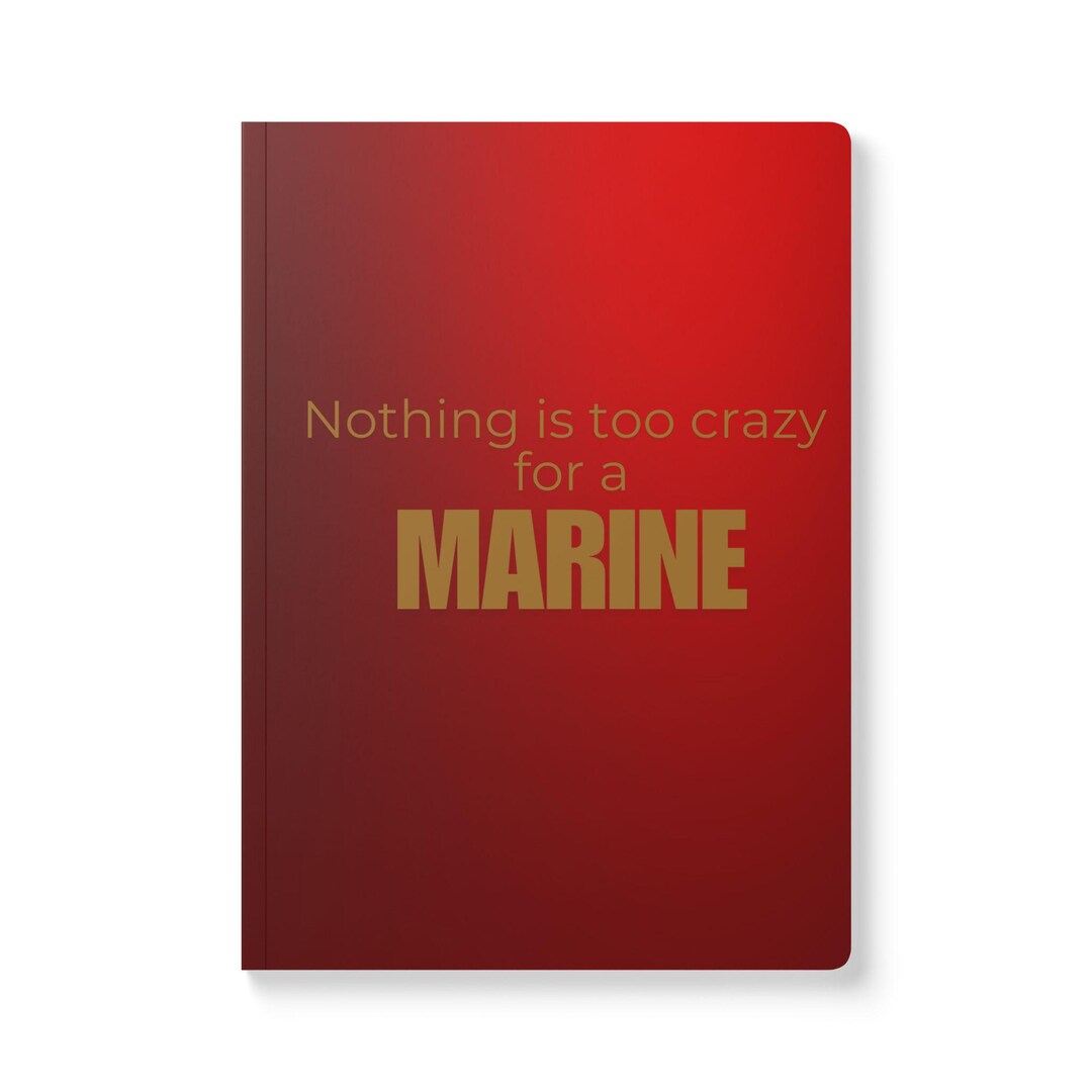 USMC - Marine Softcover Journal - Red and Gold, Nautical Notebook ...
