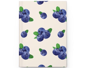 Blueberry Bunches Journal || Soft Cover Notebook Journal for Women ...