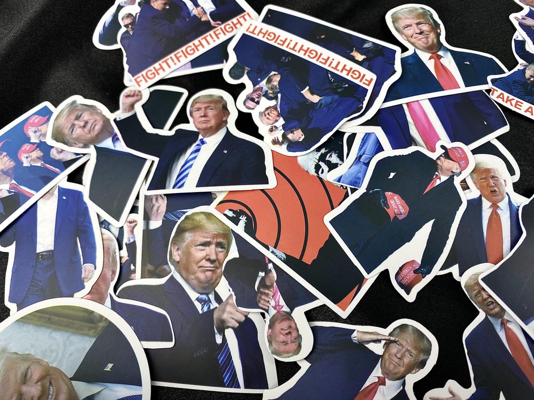 50 Trump Stickers Trump Sticker Pack Trump Expression Pack Stickers ...