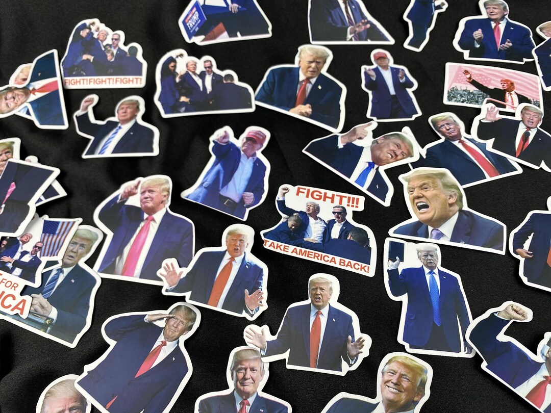 50 Trump Stickers Trump Sticker Pack Trump Expression Pack Stickers ...