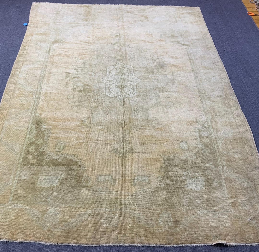 6x8 Turkish Rug, Runner, Handmade Rug , Vintage Rug , Oushak Rug,deorc ...