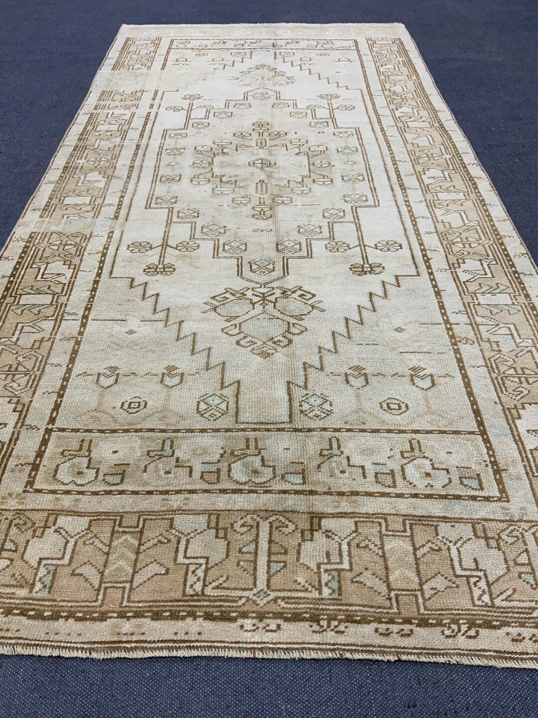 4x8 ,turkish Rug, Runner, Handmade Rug , Vintage Rug , Oushak Rug,deorc ...