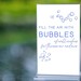 Customizable Wedding Bubble Exit Sign Template, Printable Wedding ...