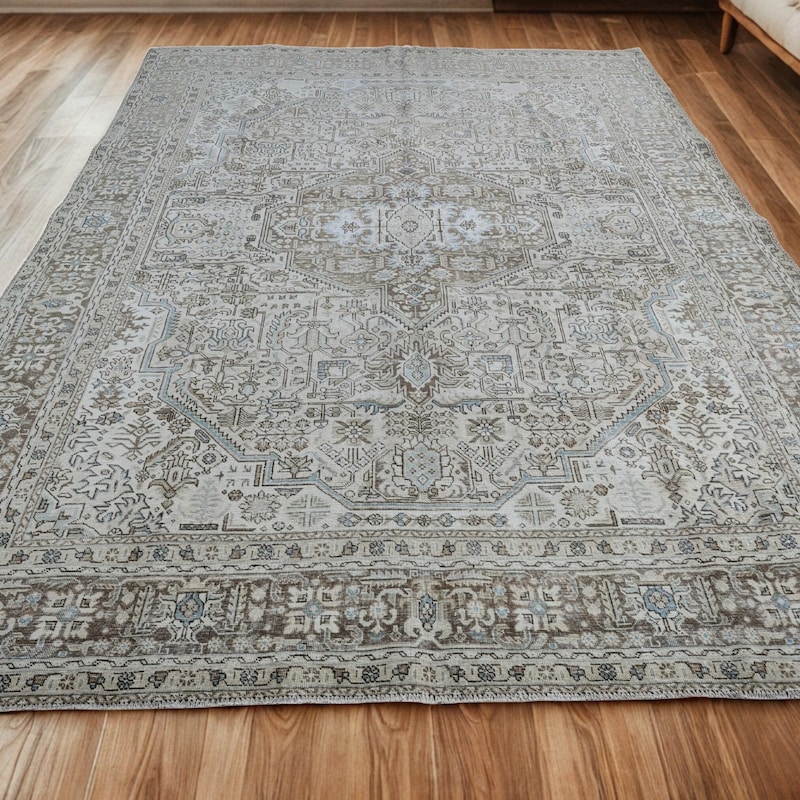 Faded Oushak 9x12 Brown - Etsy