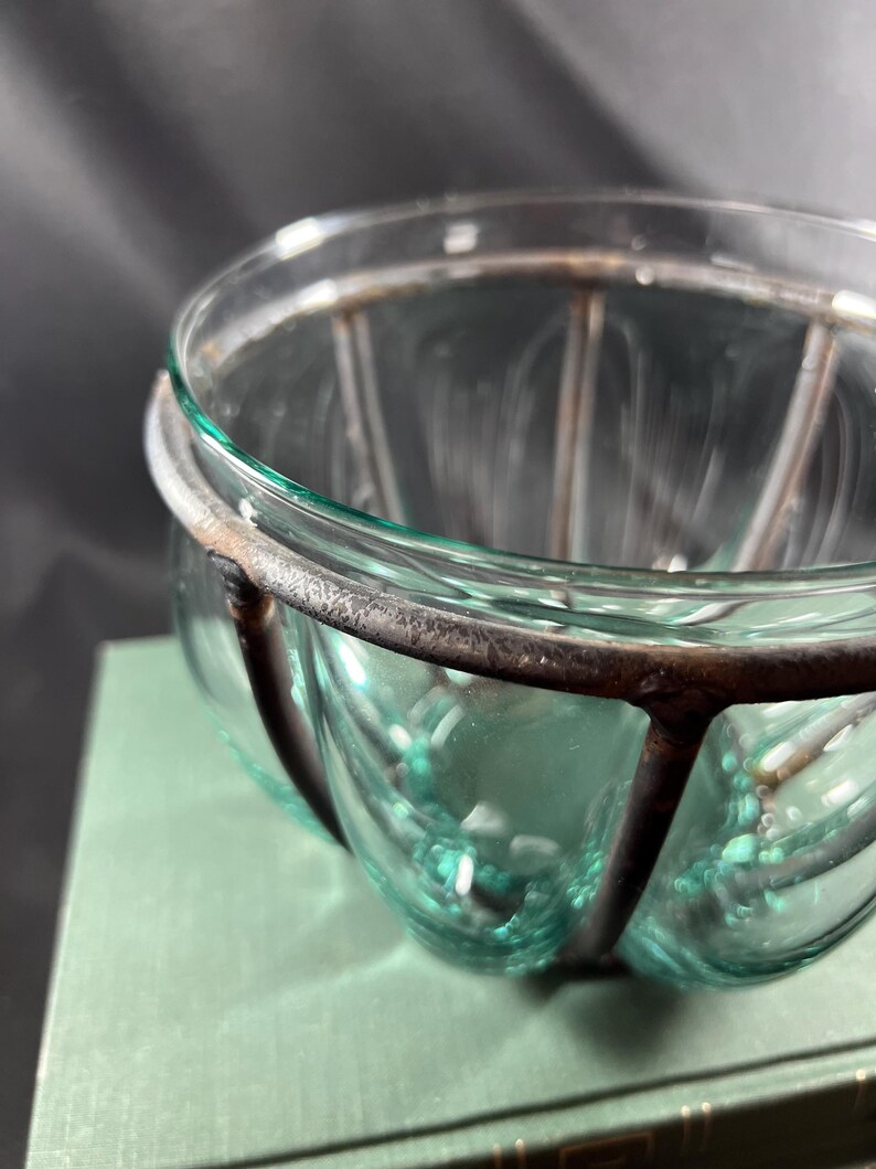 Vintage Caged Bubble Glass Vase Planter - Etsy