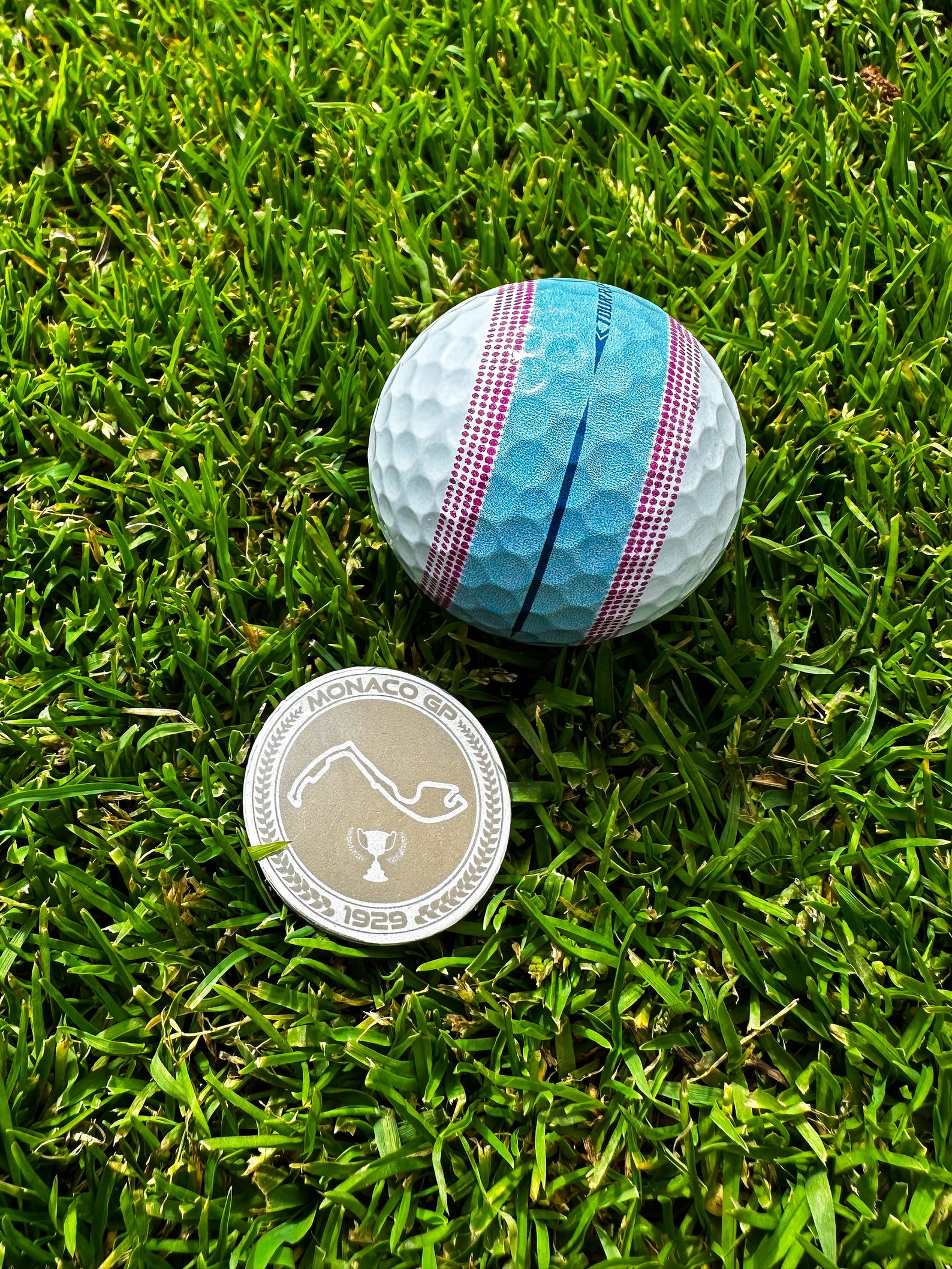 Golf Ball Marker With Formula 1 Monaco GP Track Design Perfect Gift for ...