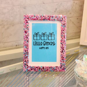Fairy Tale Pink Glitter Celebration Frame! Bright, Sparkly and Fun ...