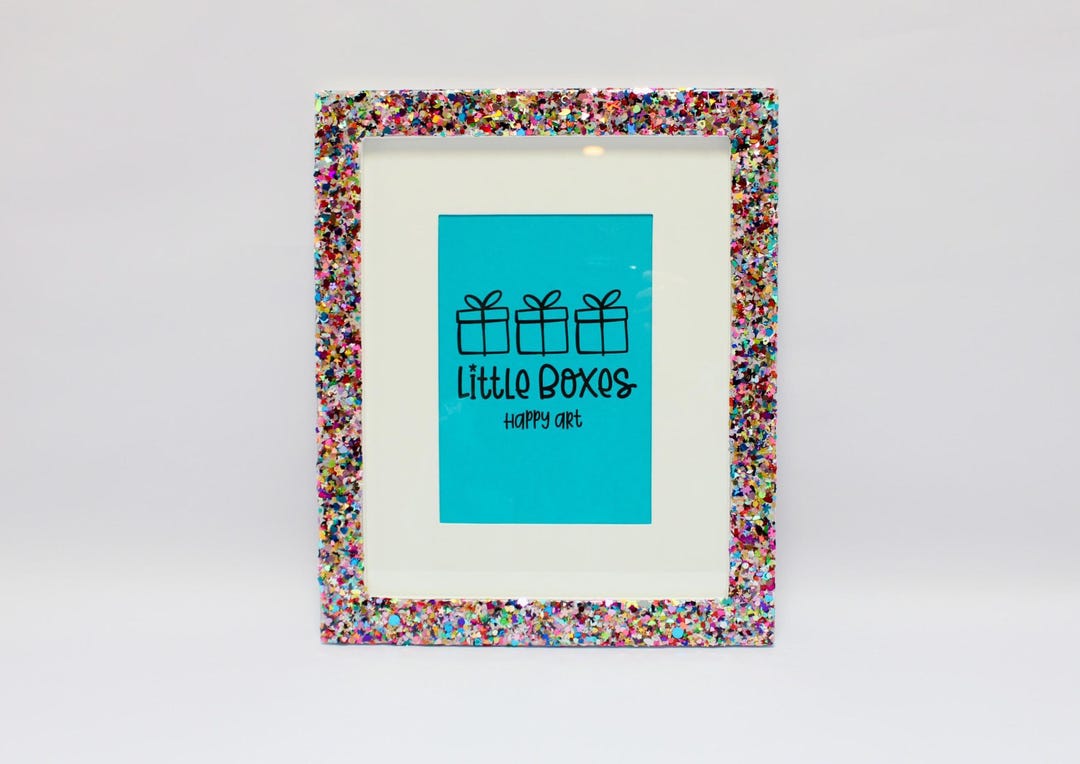 Multi-color Glitter Celebration Frame! Bright, Sparkly and Fun Picture ...
