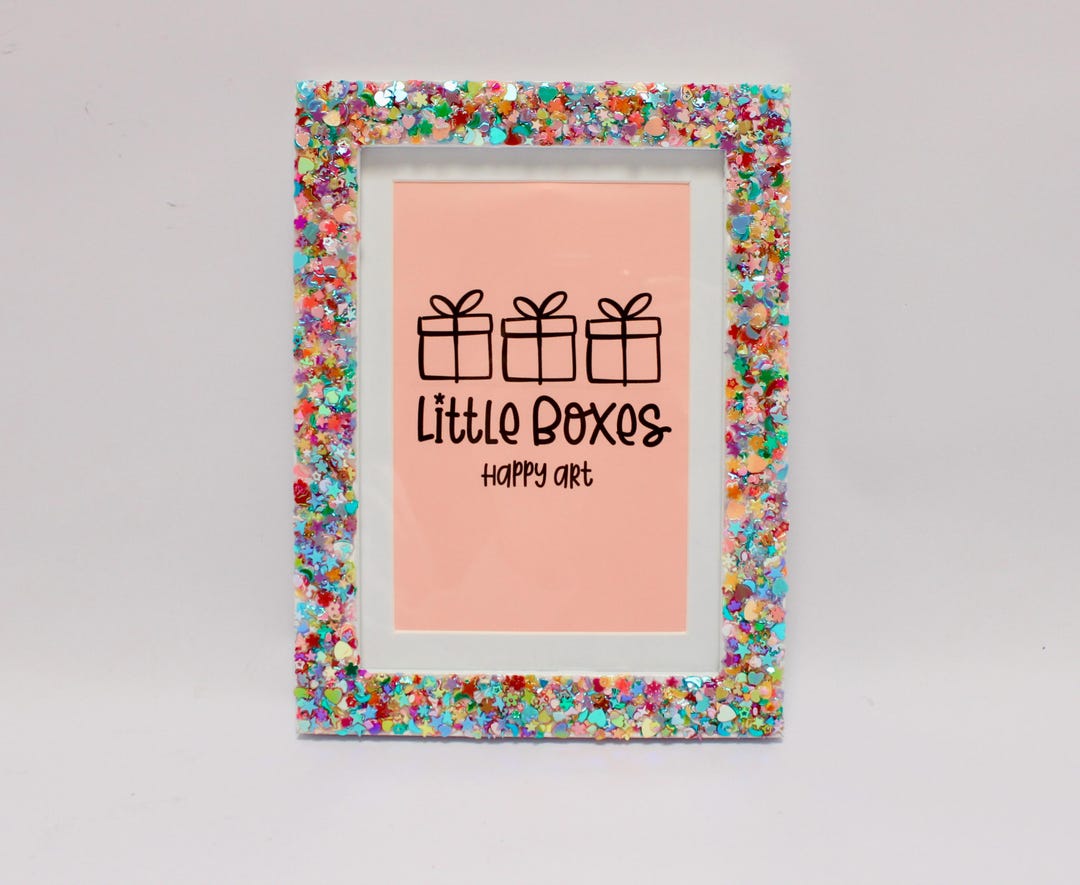 Rainbow Sequin/glitter Celebration Frame! Bright, Sparkly and Fun ...