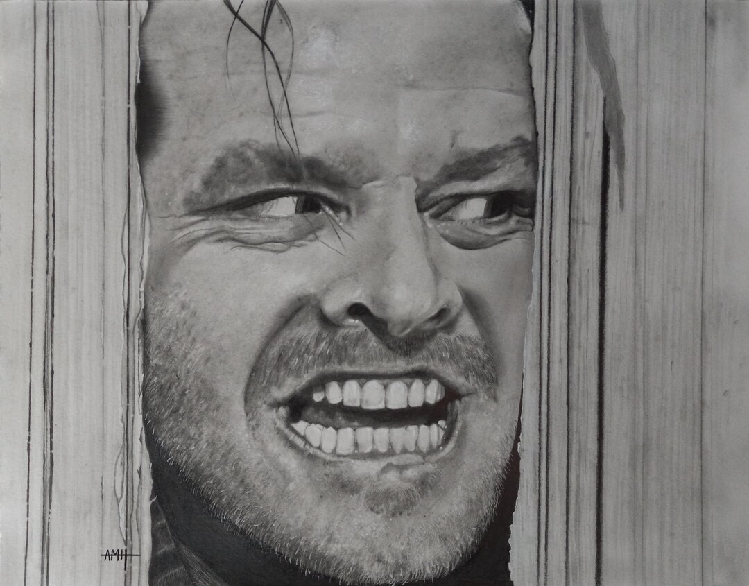 Here's Johnny! 11x14" Original Graphite Drawing on Paper. Hand Signed ...