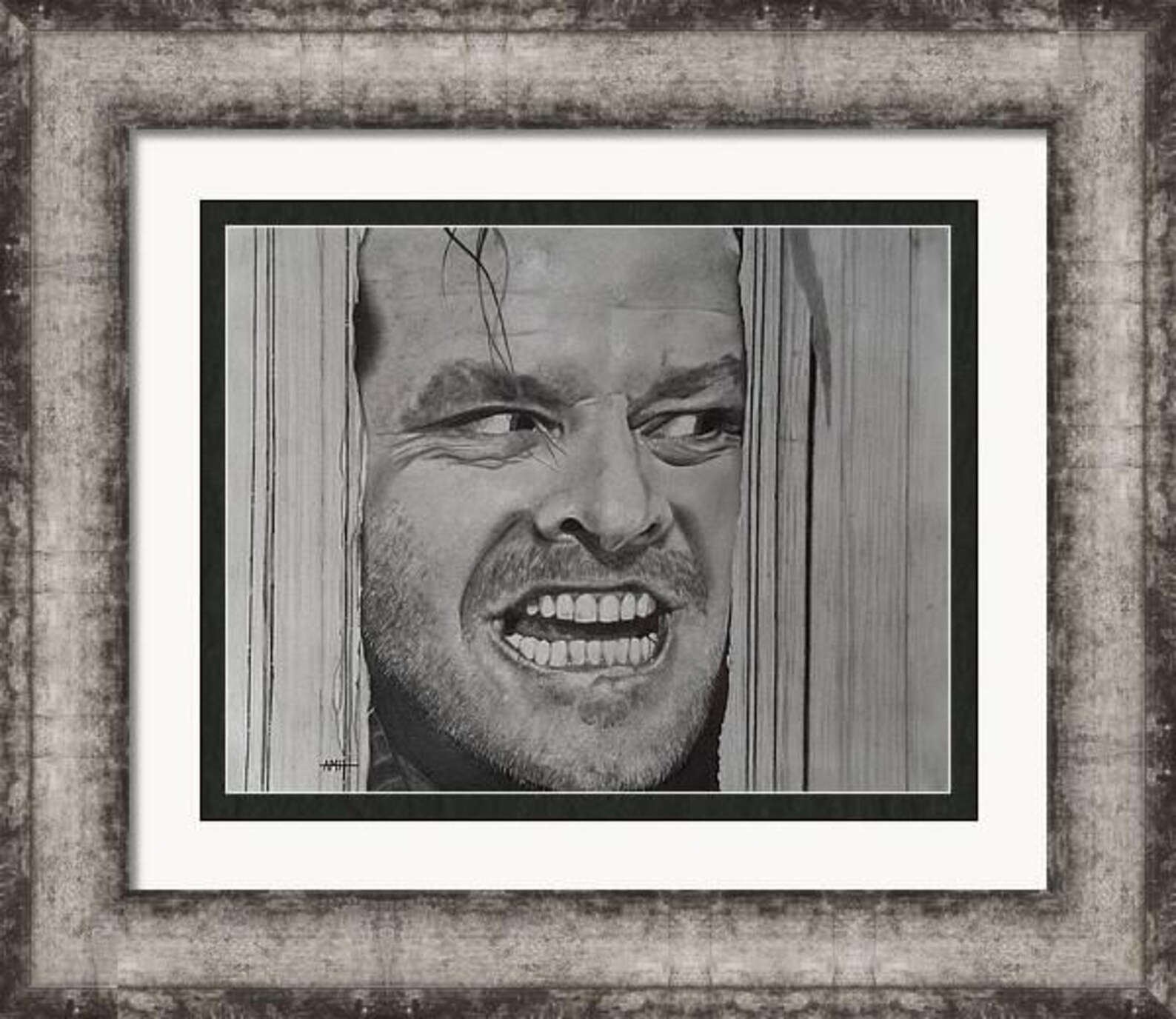 Here's Johnny! 11x14" Original Graphite Drawing on Paper. Hand Signed ...