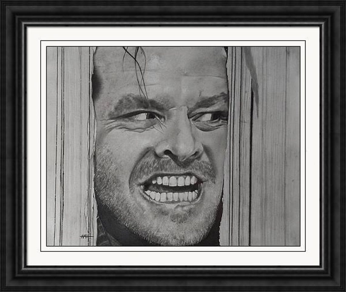 Here's Johnny! 11x14" Original Graphite Drawing on Paper. Hand Signed ...
