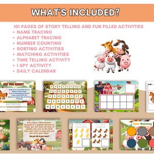 Farm Animal Fun: A Busy Book Adventure Toddler Busy Book Printable ...