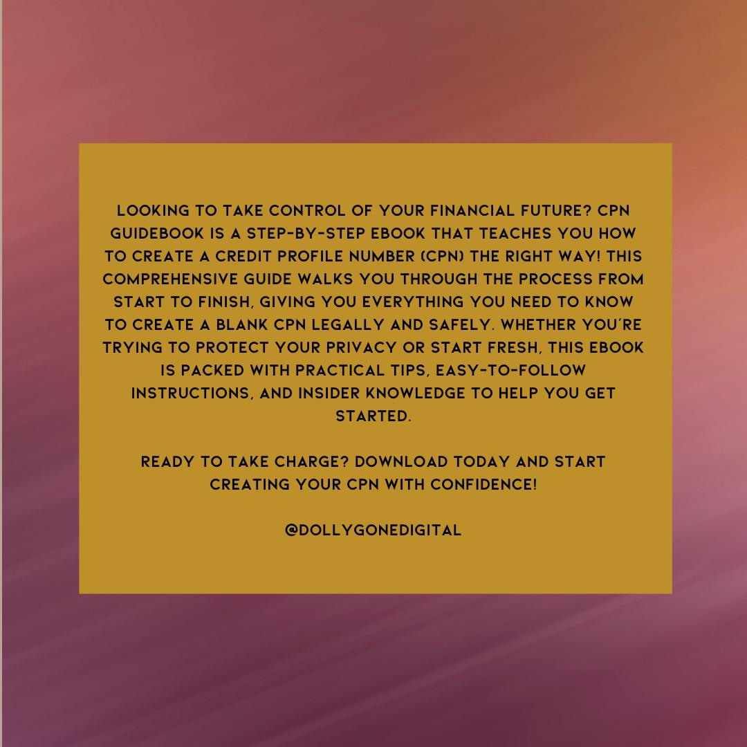 CPN GUIDEBOOK (blank CPN) - Etsy