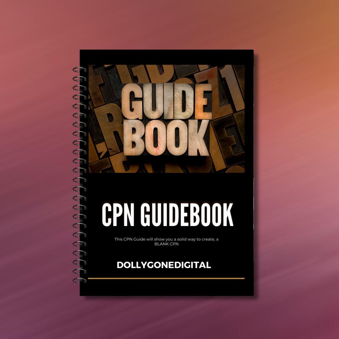 CPN GUIDEBOOK (blank CPN) - Etsy