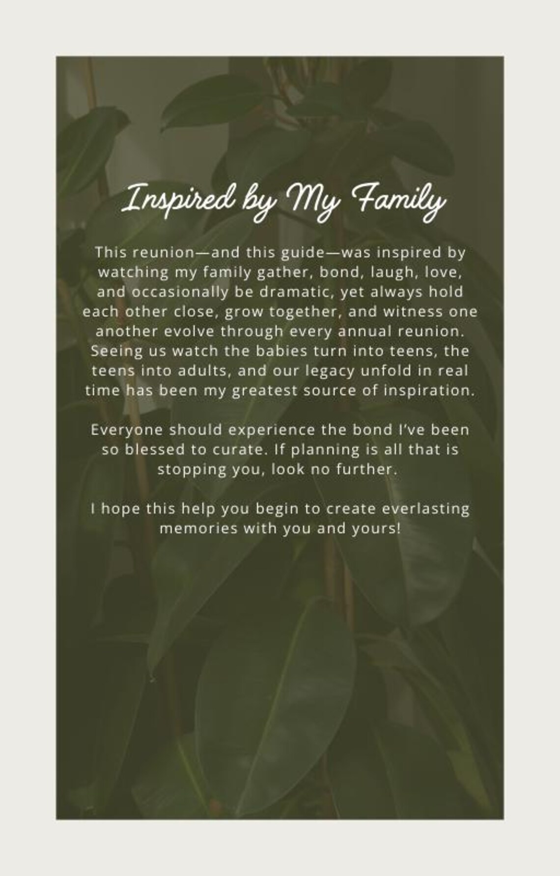 The Ultimate Planning Guide - Family Reunion Playbook - Etsy
