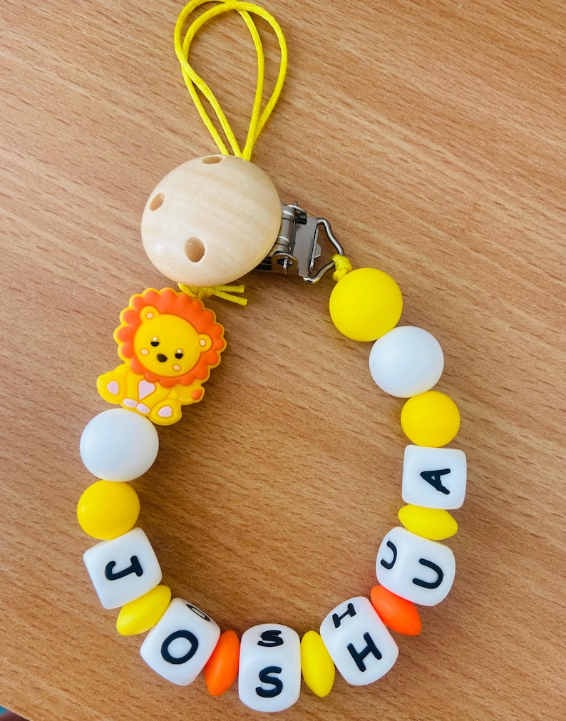Lion Lion King Personalized Custom Silicone Dummy Clip Holder Saver ...