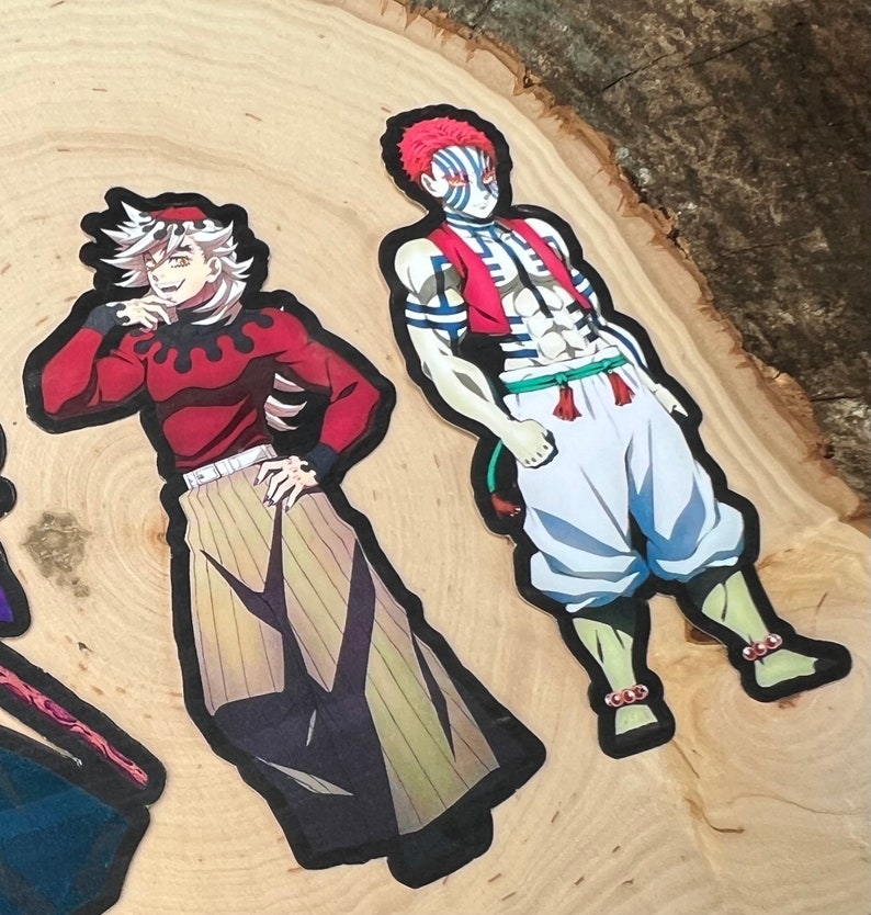 Demon Slayer Full Body Douma Akaza Demon Stickers - Etsy