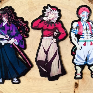 Demon Slayer Akaza Stickers - Etsy
