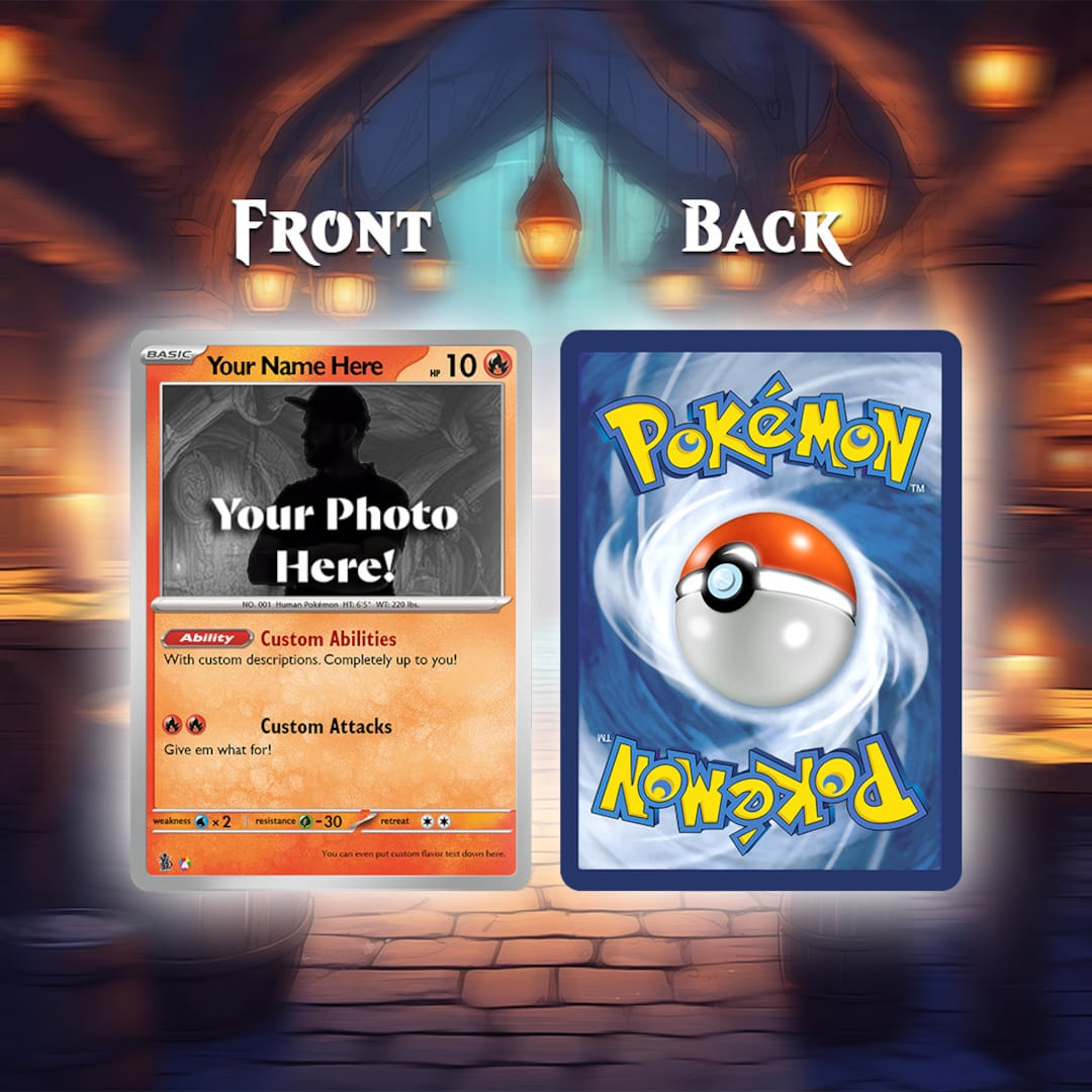 Custom Pokémon Cards Styled Cards standard and Foil - Etsy