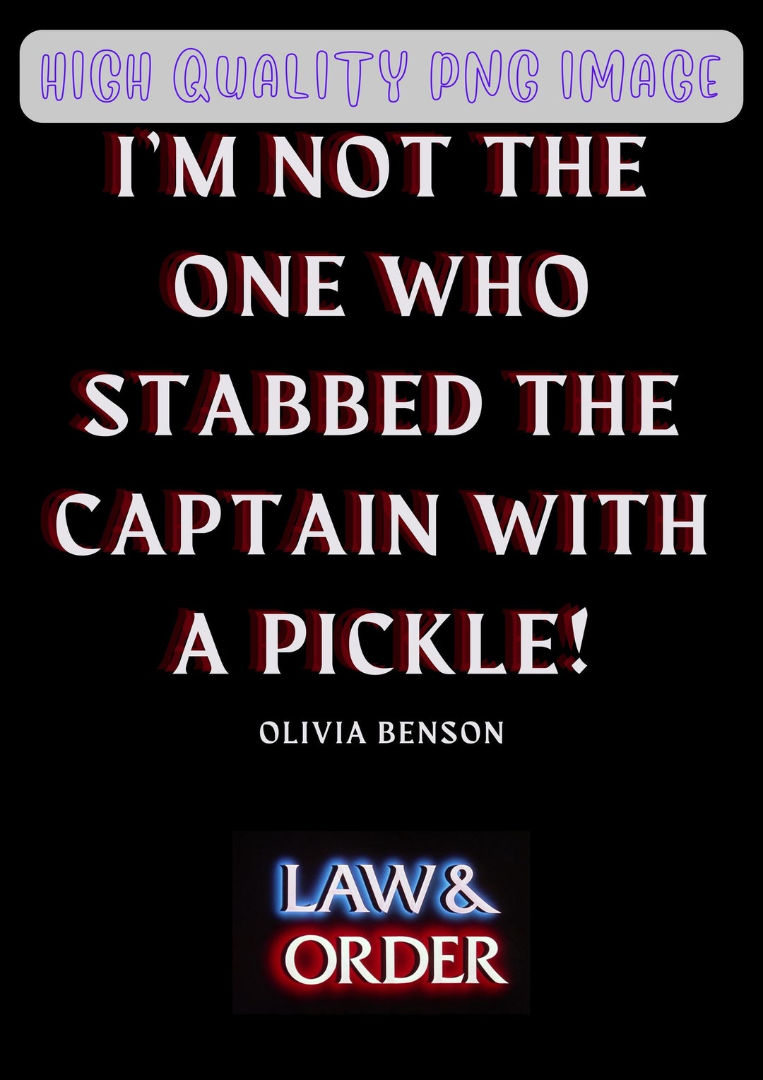 It Wasn't Me Who Stabbed the Captain With a Pickle Law & Order SVU ...