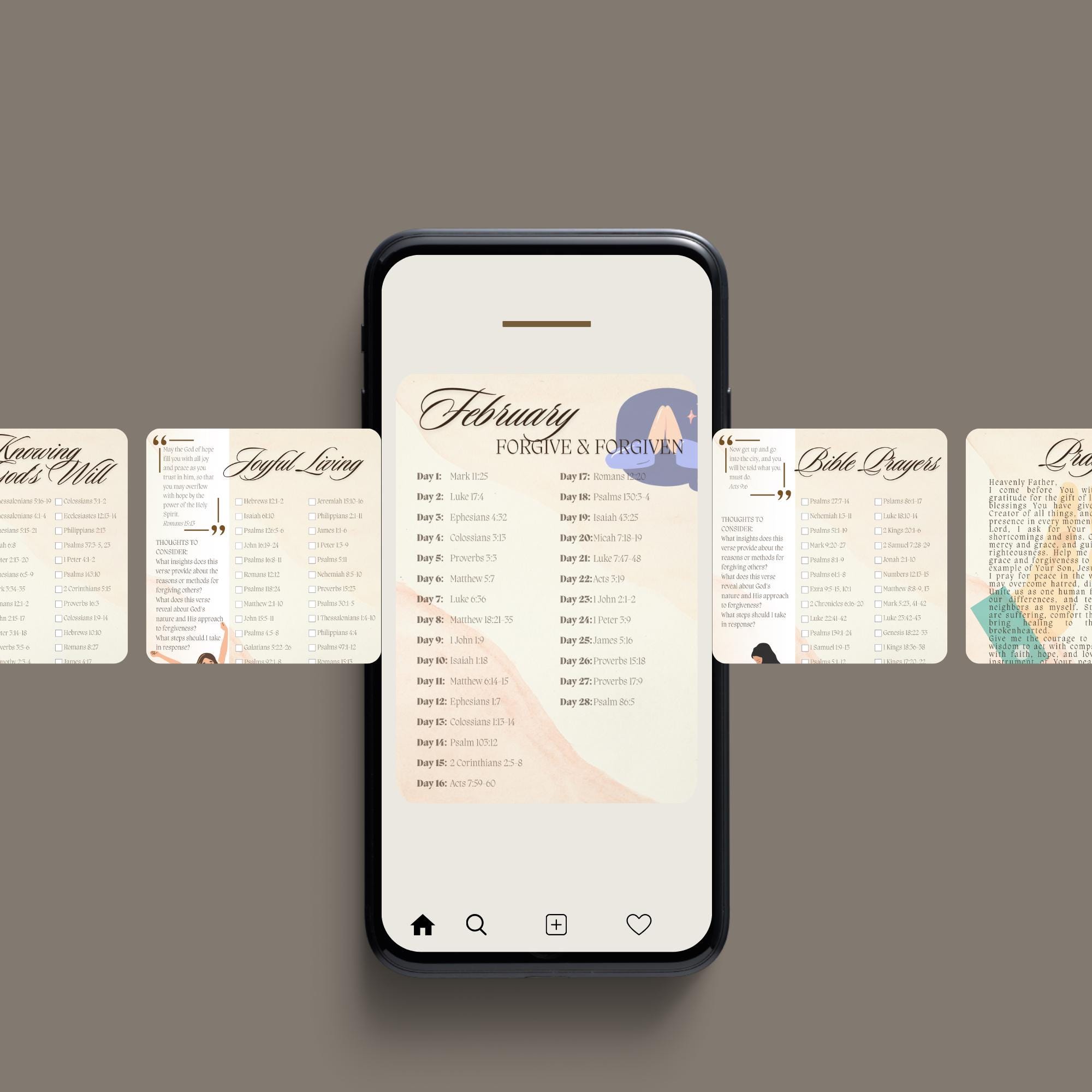 Bible Study Planner and Journal | Christian Faith Planner | Scripture ...