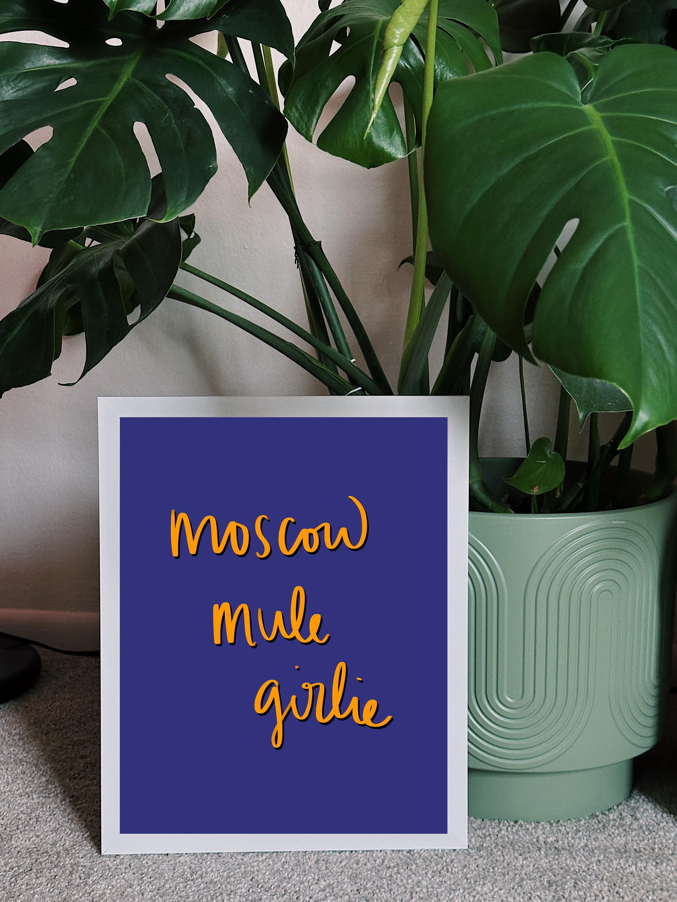 MOSCOW MULE GIRLIE Art Poster Print Digital Download Art for Wall ...