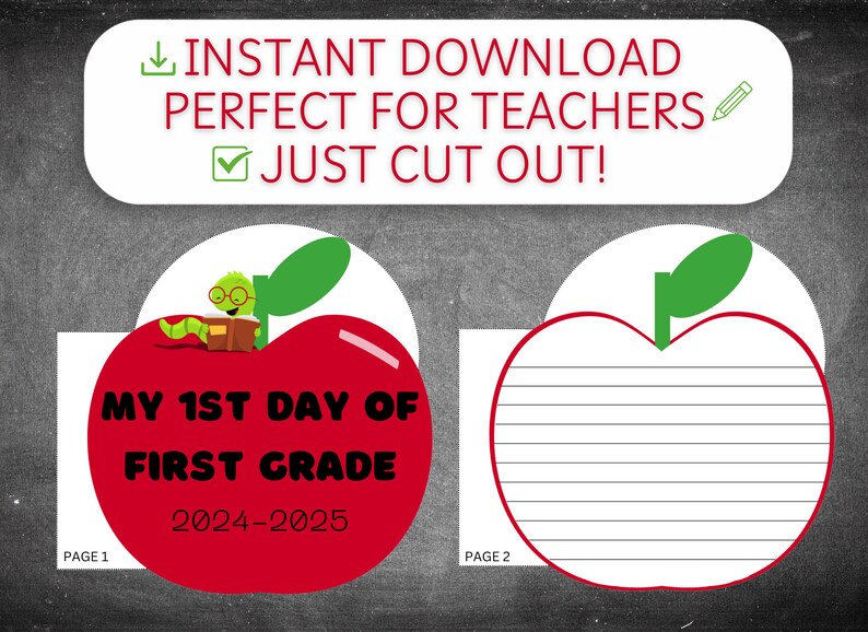 First Grade Mini Booklet - Etsy