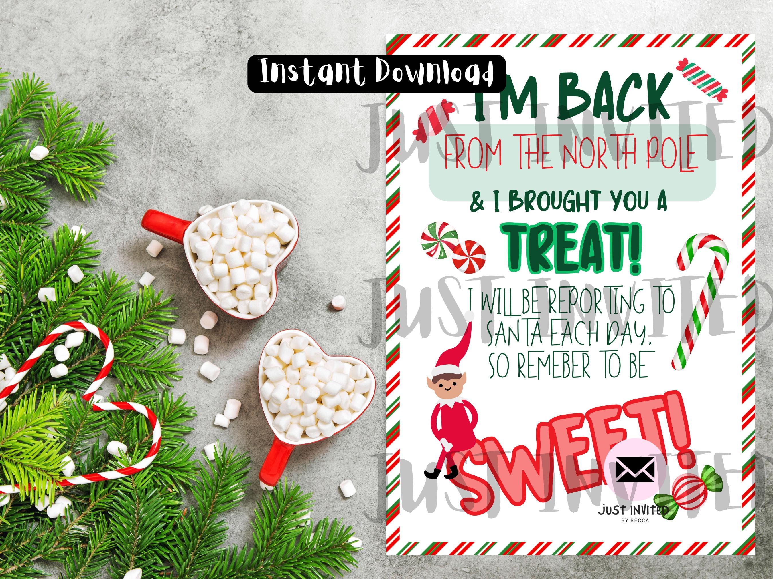 Elf Welcome Back Elf on the Shelf Letter Elf Digital Download Elf Ideas ...