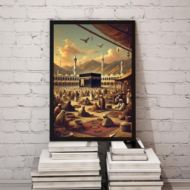 Islamic Golden Age Islamic Wall Art Poster, Matte Vertical Poster for ...