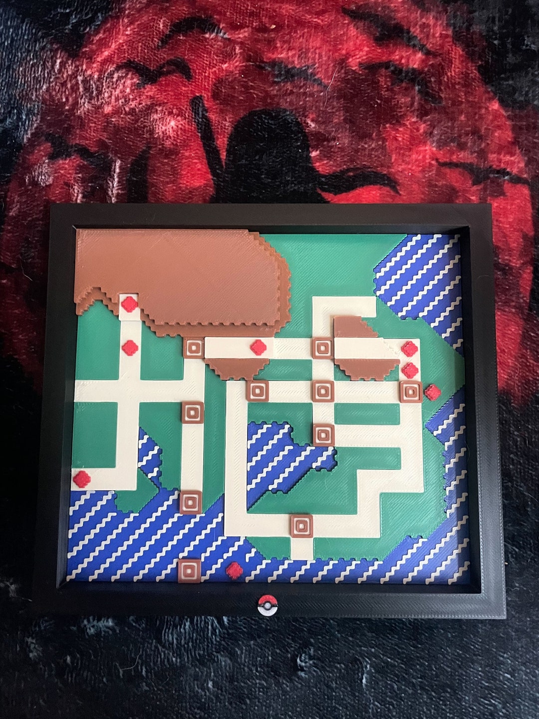 Adorable Mini Pokémon Kanto 3D Printed Map - Etsy
